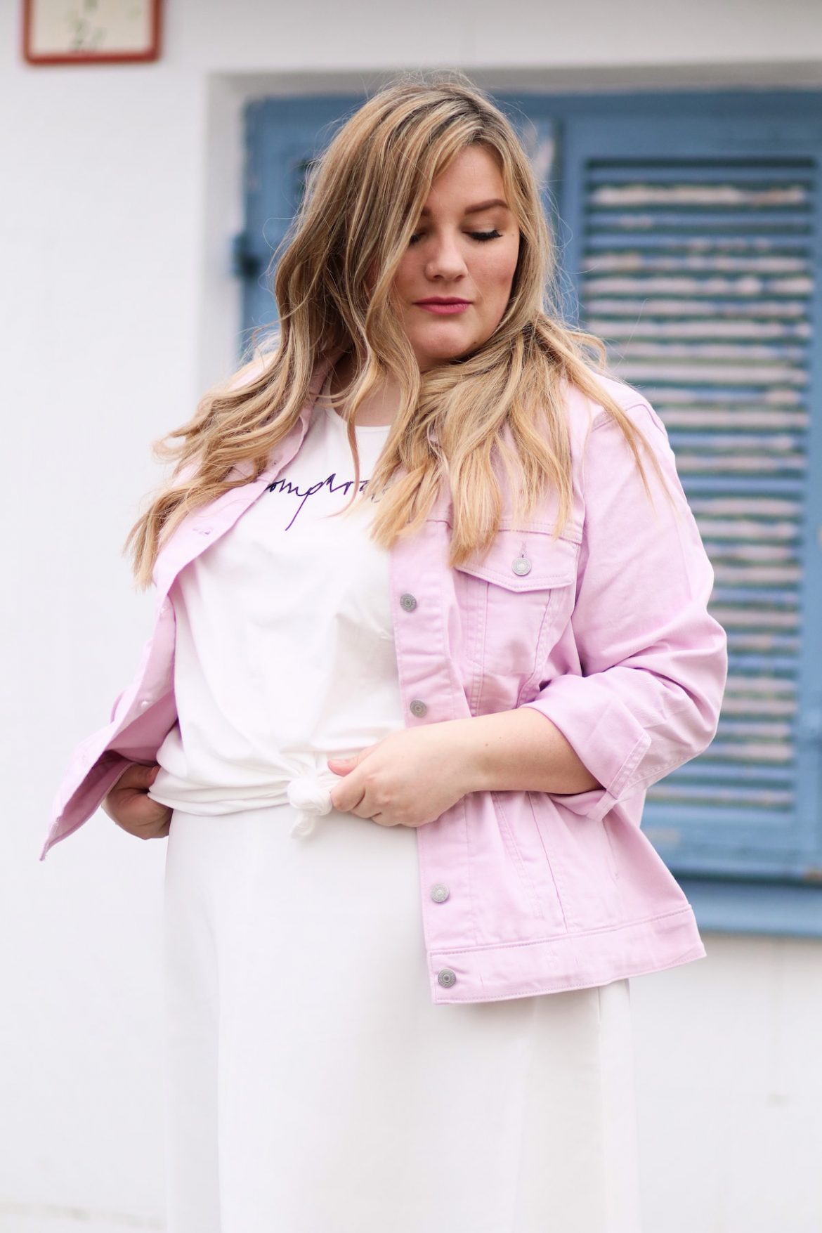 Rosy Ice Cream Look X navabi (Plus Size Look) by Cécile